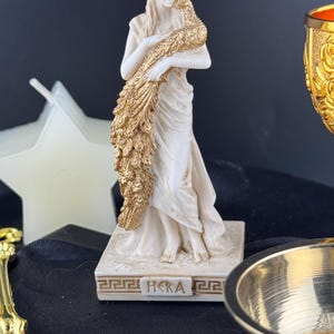 Greek Goddess Hera Full Altar, Hera Statue Mini, Chalice, Hera Offering ...