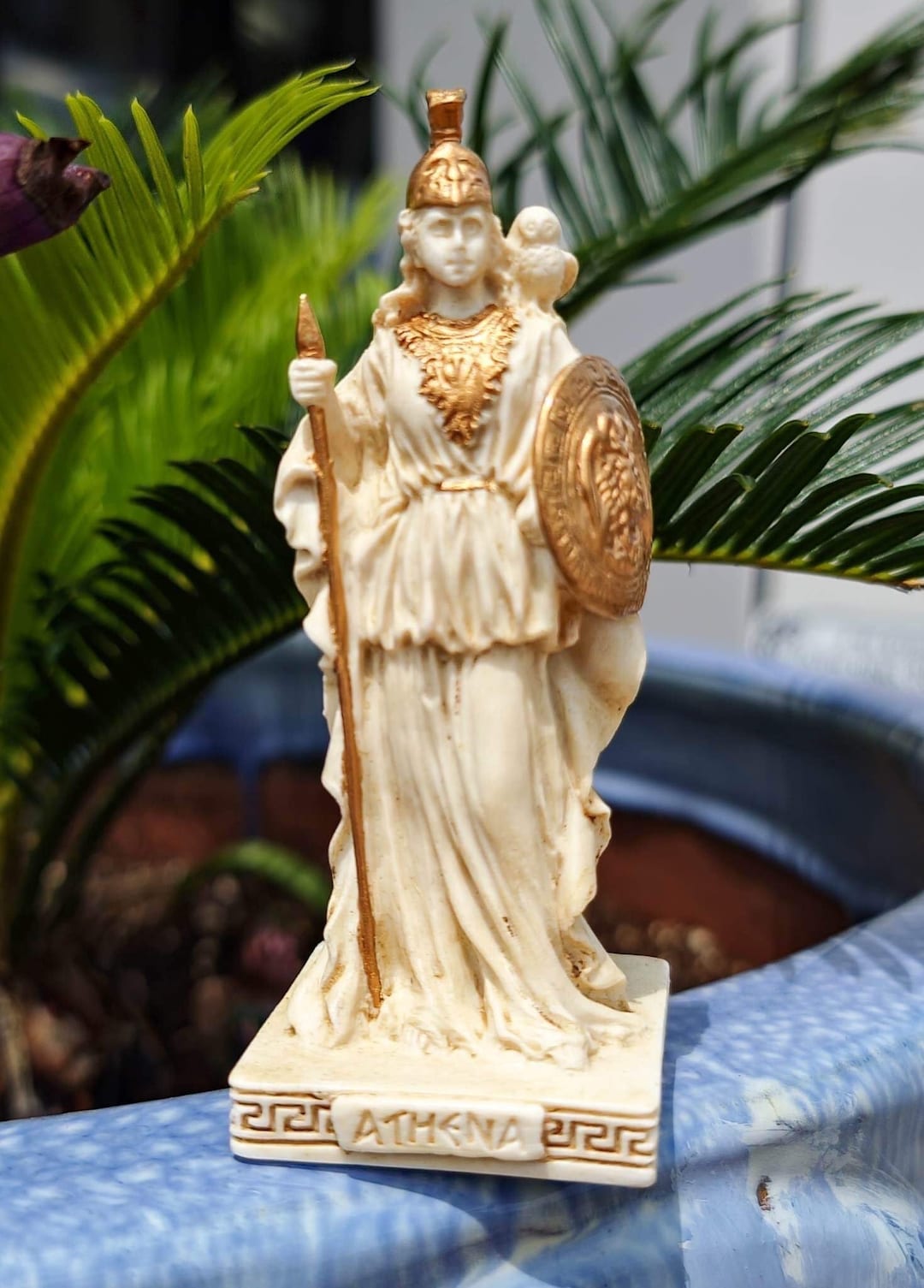 Athena Greek Godess Statue MINIATURE - Etsy