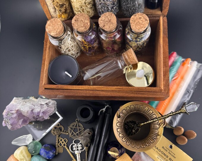 Altar Kit, Herb Box, Triple Moon, Chakra, Cauldron - Etsy