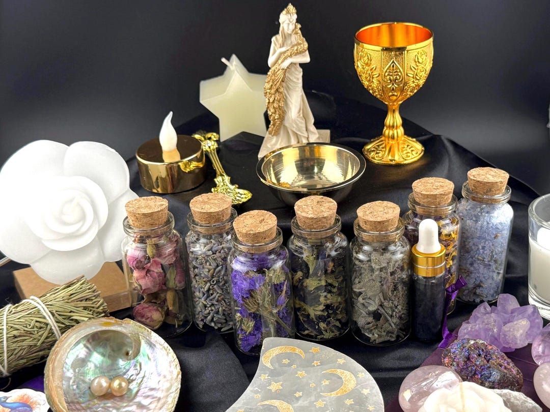 Greek Goddess Hera Full Altar, Hera Statue Mini, Chalice, Hera Offering ...