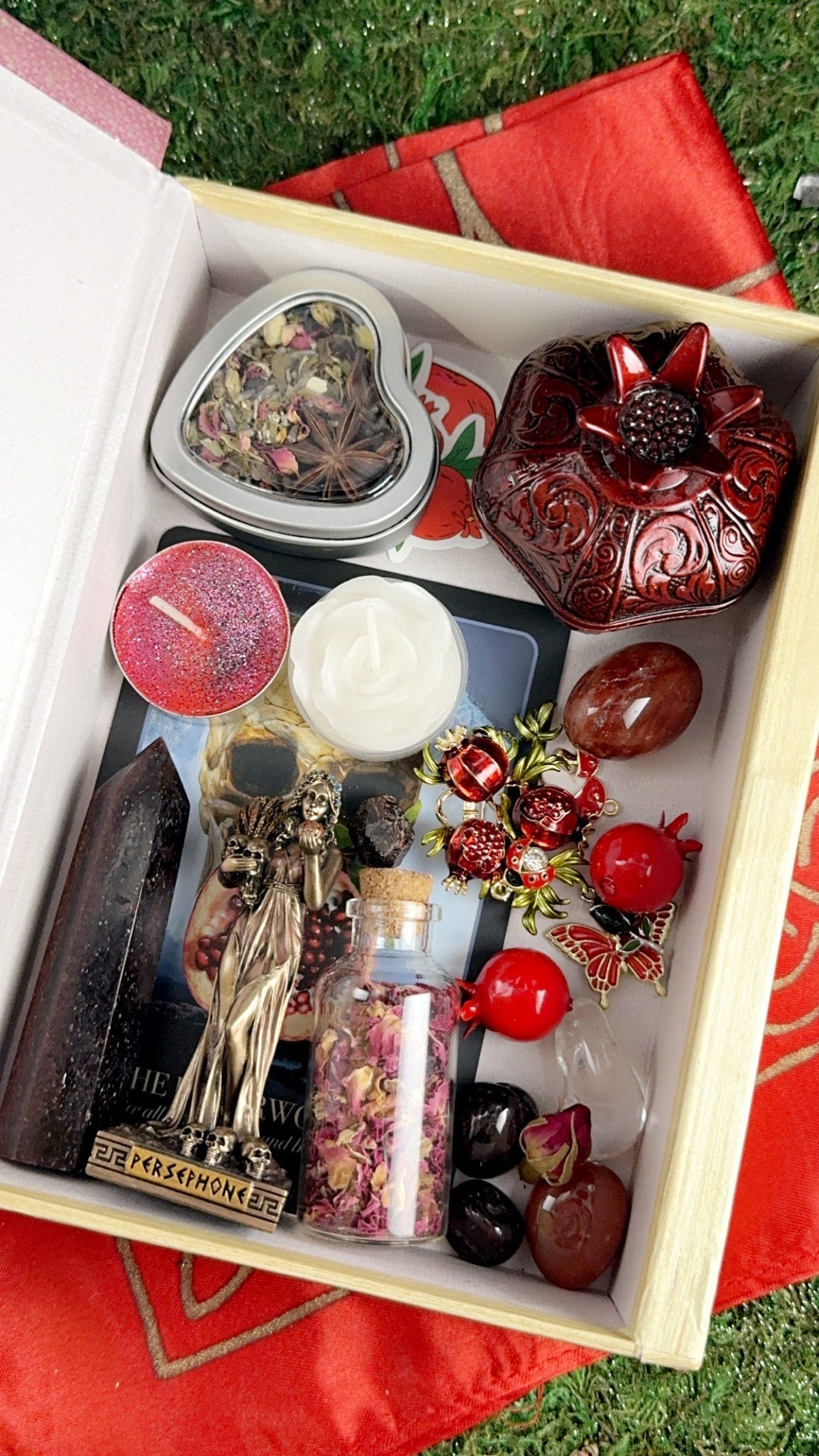 Persephone Travel Altar,love Altar, Pomegranates Dark Goddess, Lilith ...