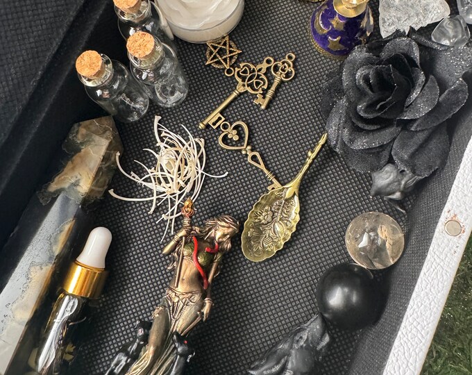 Goddess Altar Hecate/triple Moon Book Box Altar Discrete. Medium Size ...