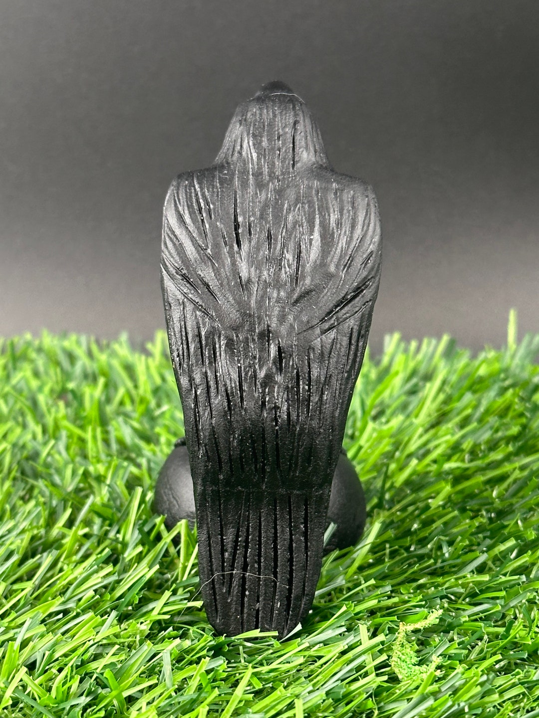 Obsidian Raven Carving unpolished - Etsy
