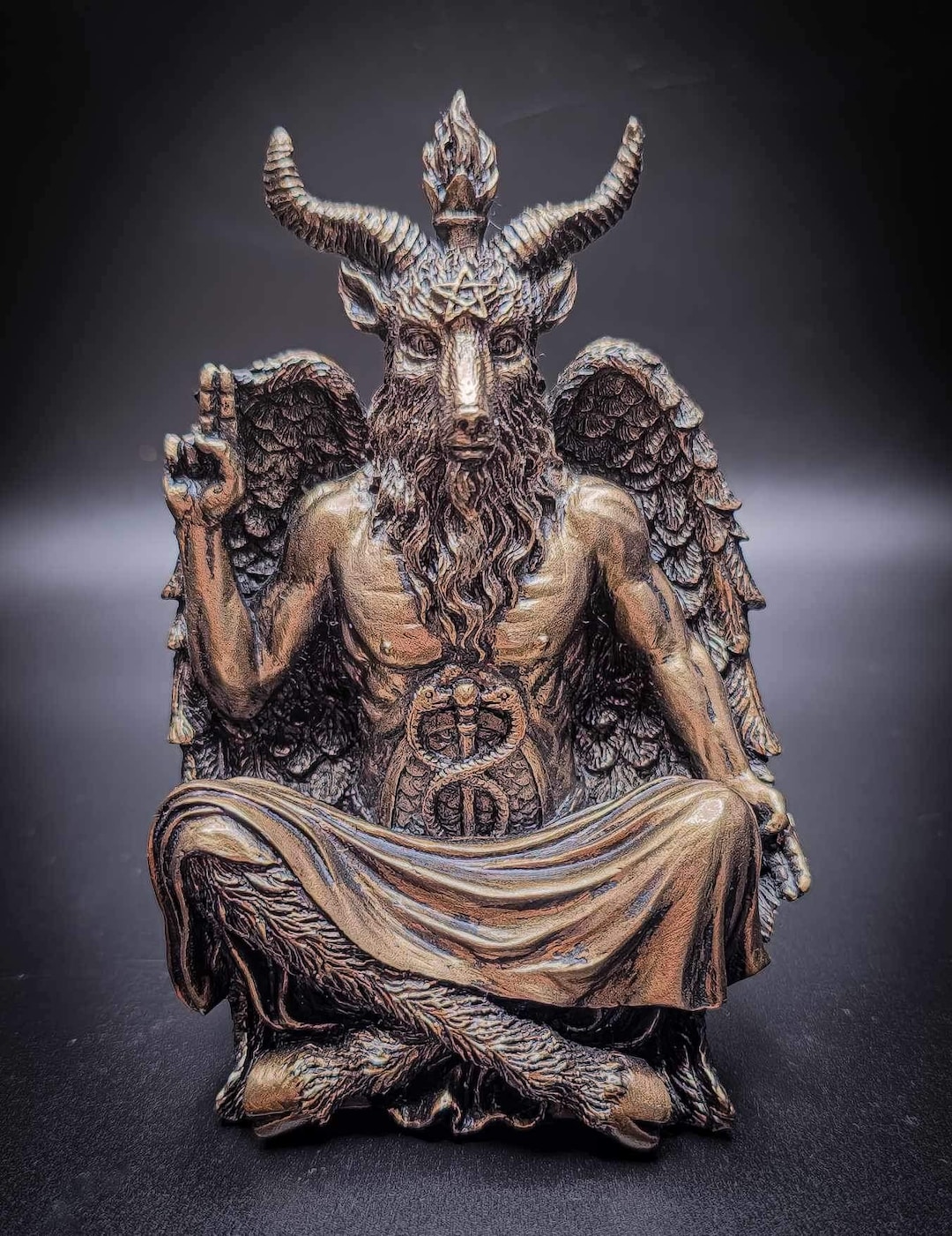 Baphomet Meditation Pose 5 In - Etsy