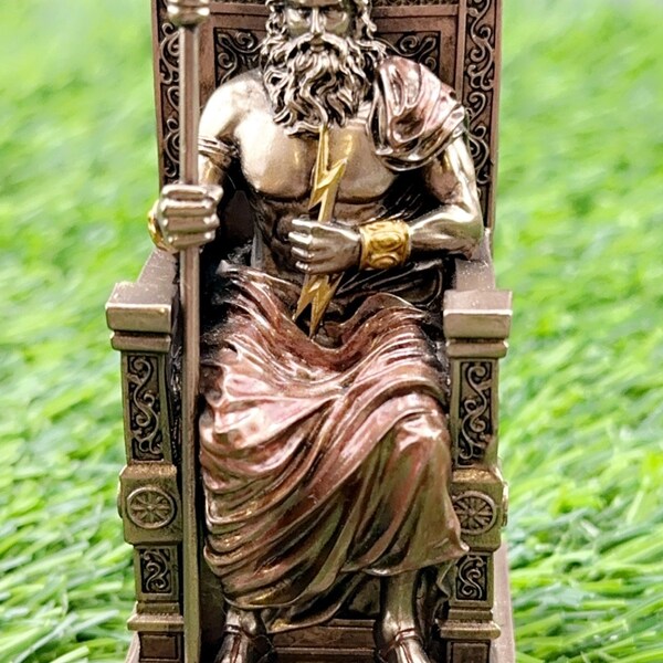 Zeus Bronze Statue - Etsy