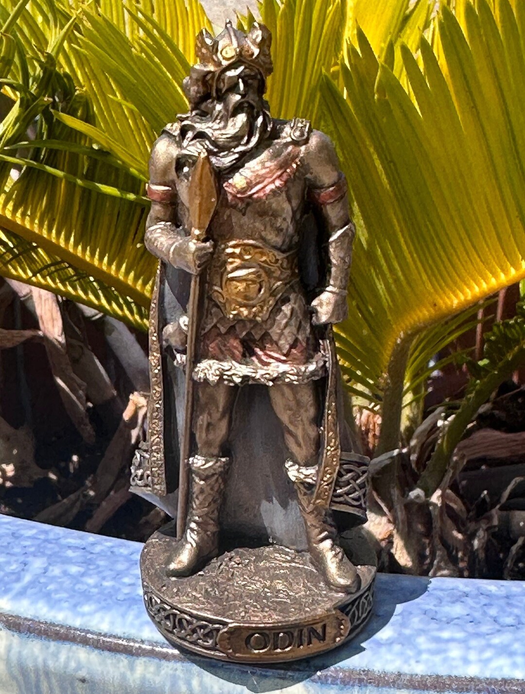 Odin Norse God Statue MINIATURE, Allfather - Etsy