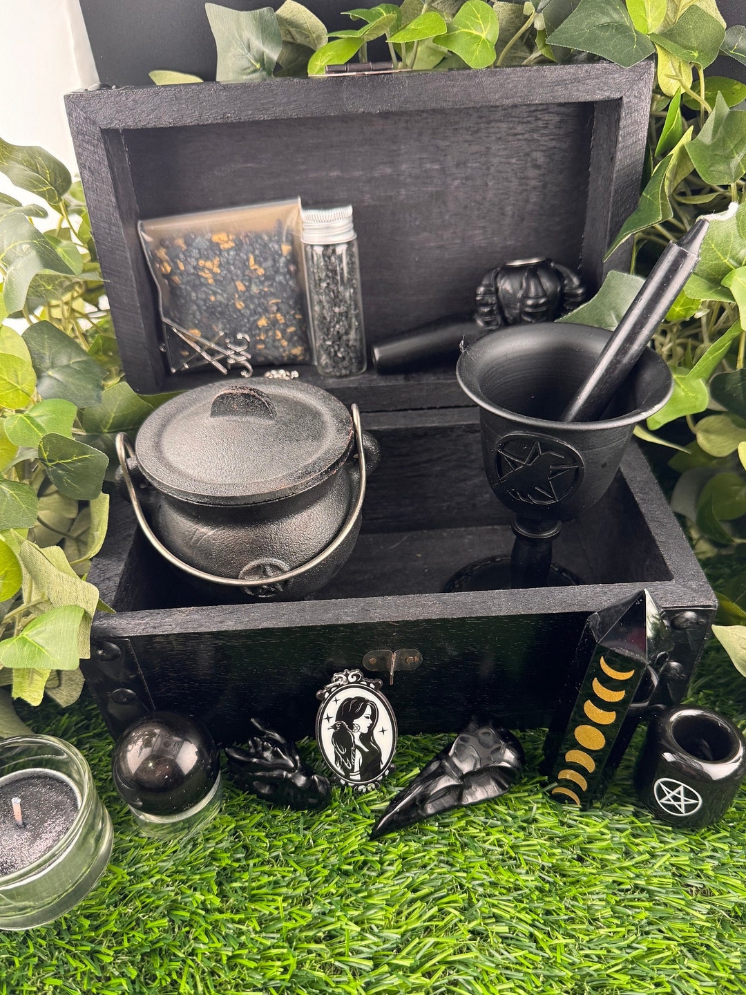 Black Box Altar, Witchcraft, Obsidian - Etsy