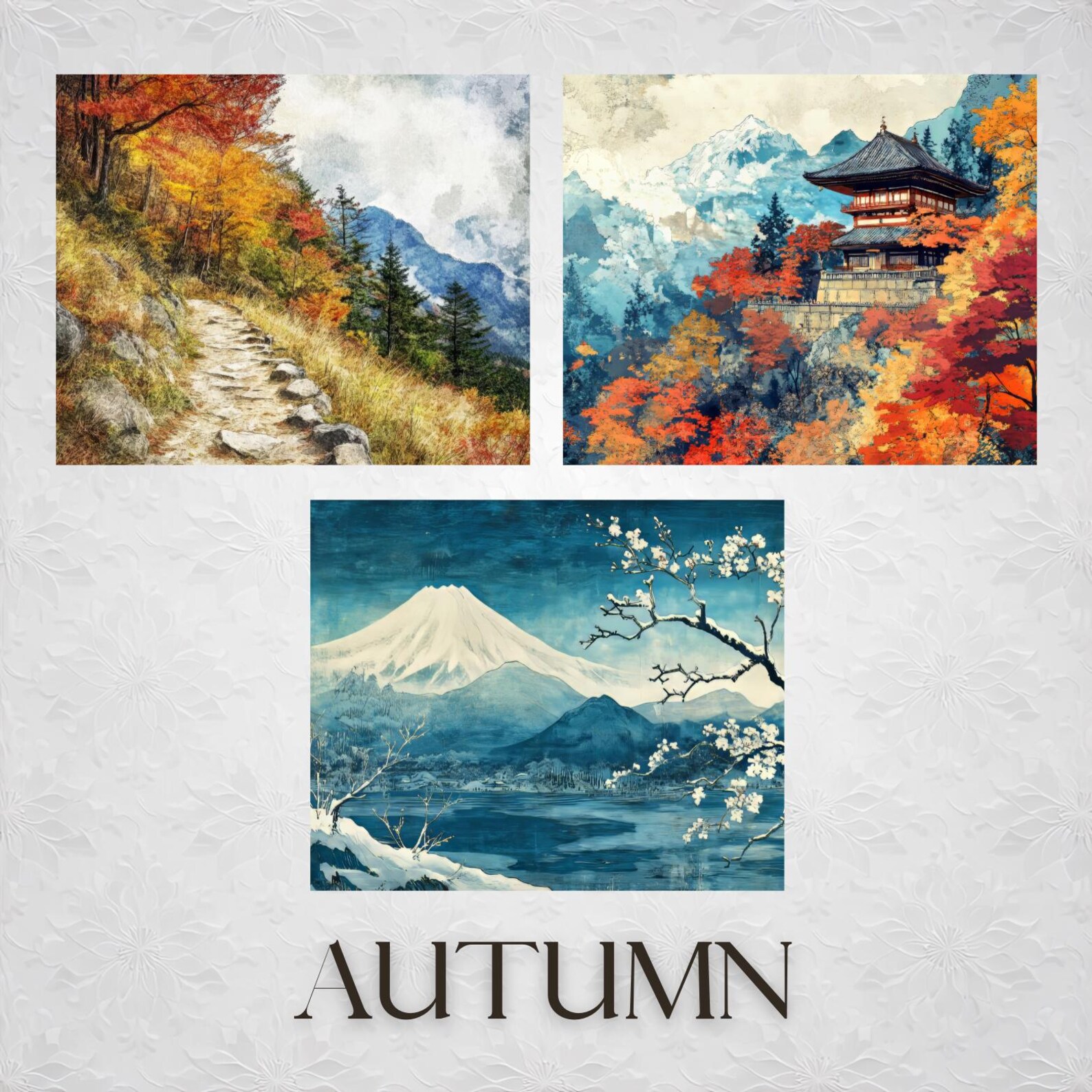 Desk Calendar 2025 Japanese Art - Japan Desk Calendar Zen Wall Art 2025 ...
