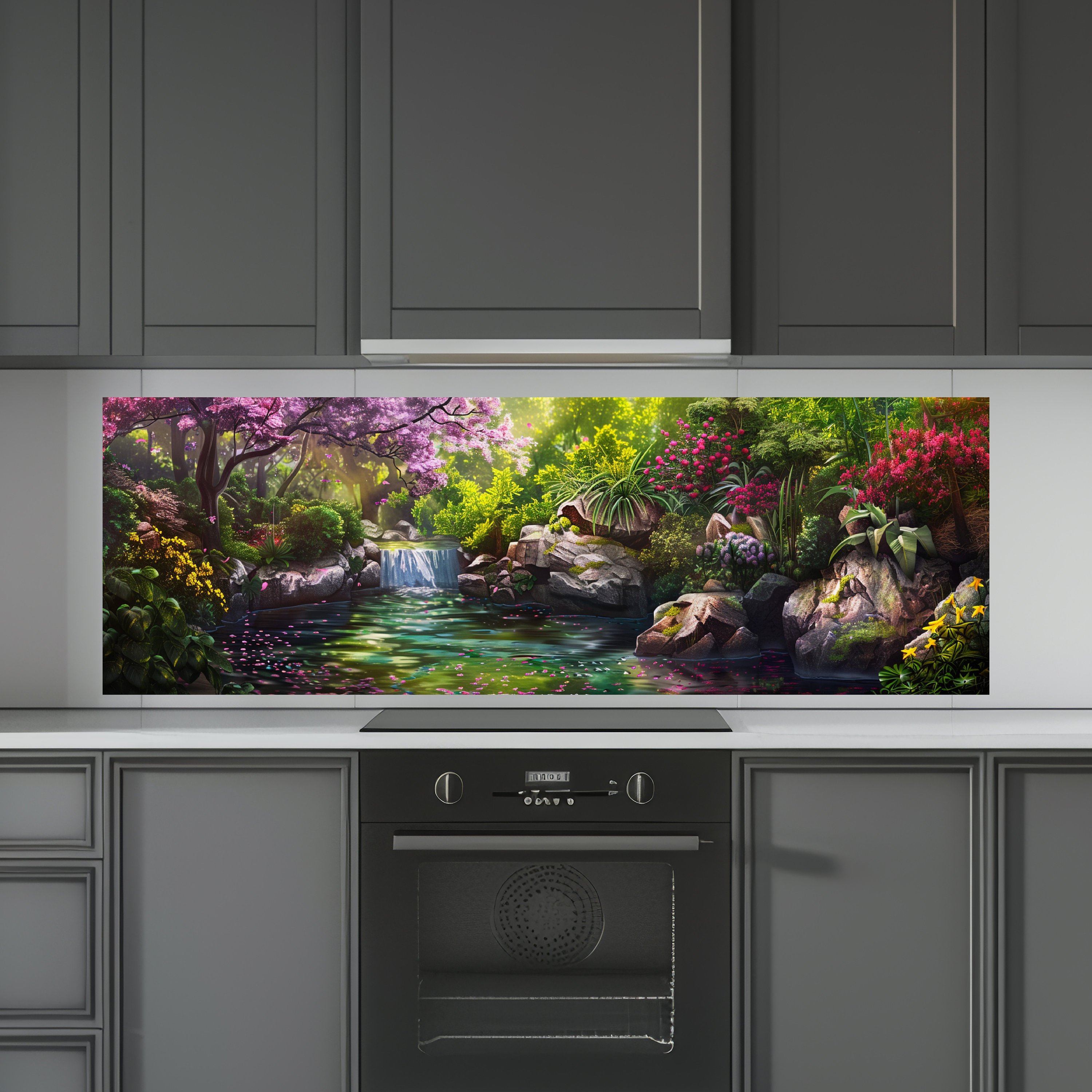 Panoramic Wall Art, Backsplash Template Stove Backsplash, Kitchen Wall ...