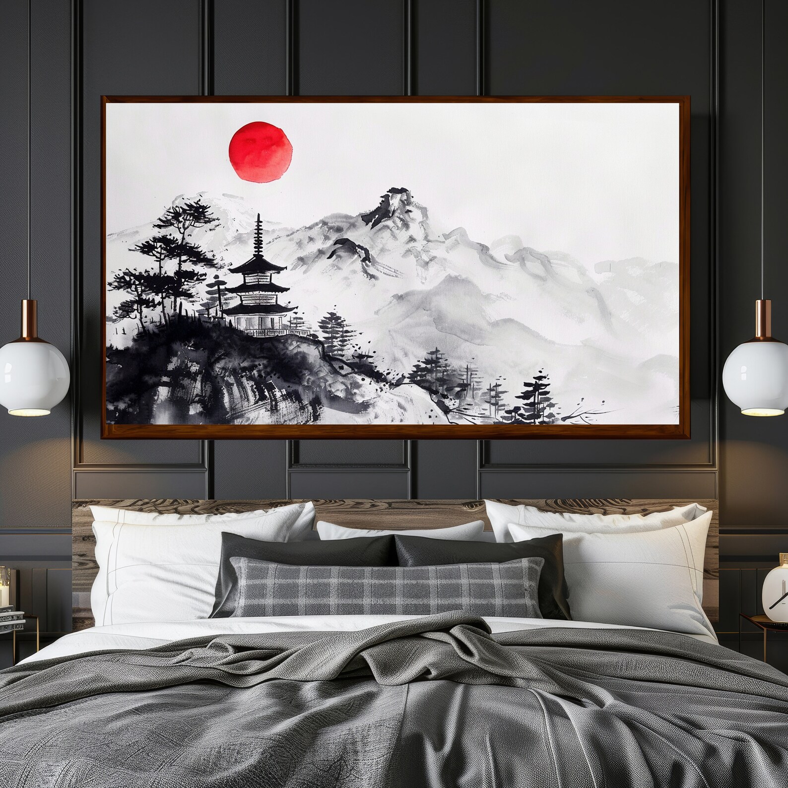 Sumi-e Ink Art - Japanese Zen Wall Art, Minimalist Nature Downloadable ...