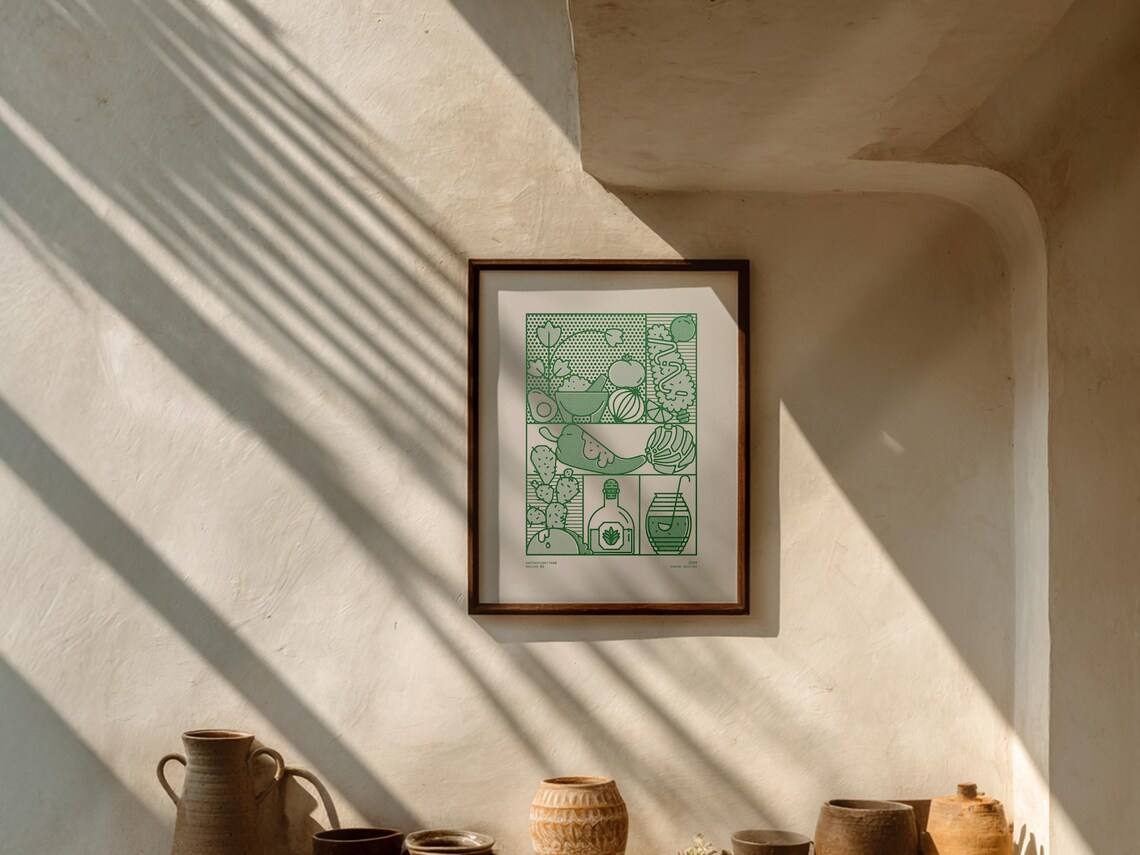 Mexican Food Art | A3 Riso Print Comida Mexicana | Authentic Cuisine ...