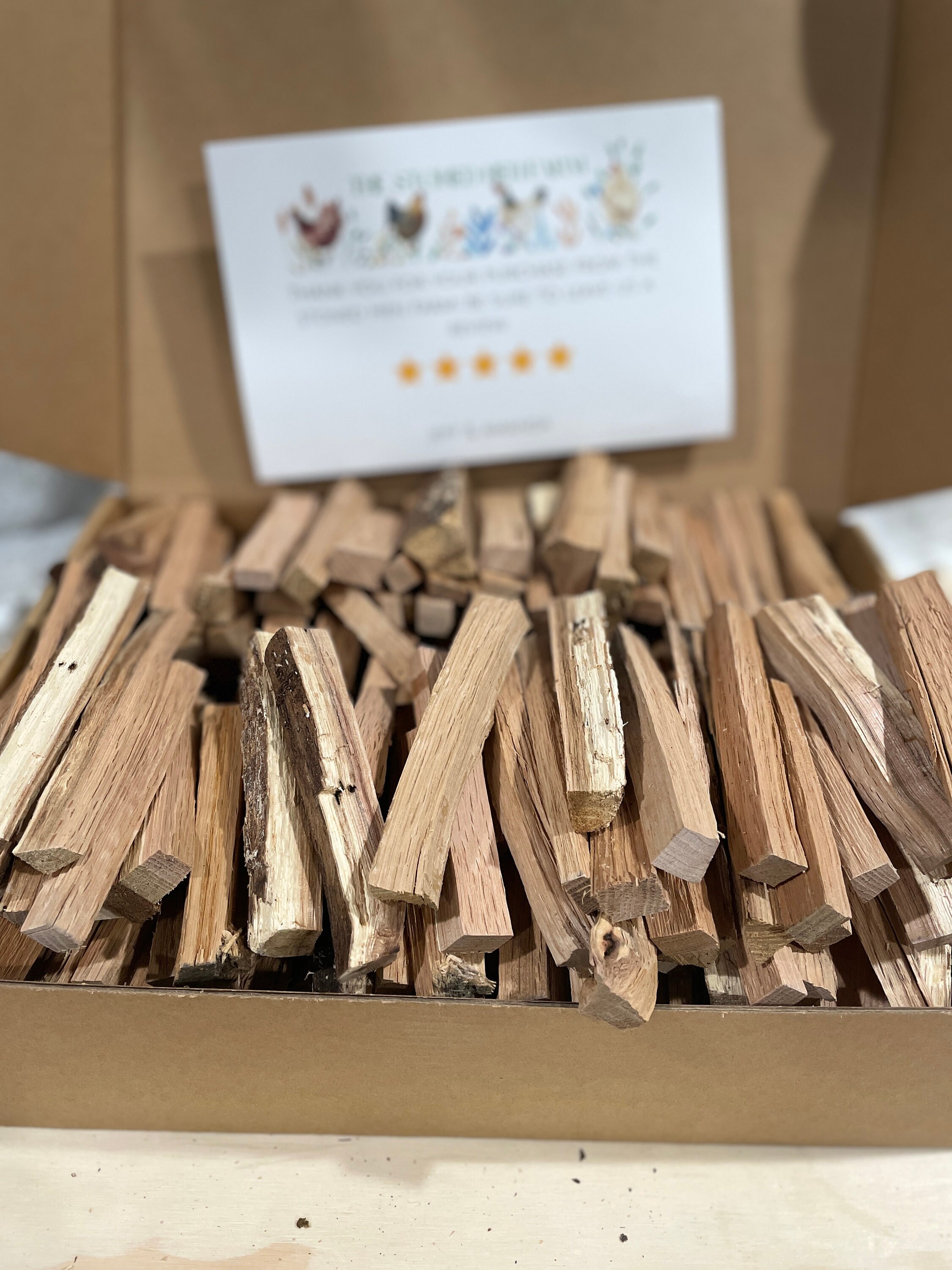 Mini Firewood Logs - Large Box of Approx 300 Teeny Tiny Logs - Perfect ...