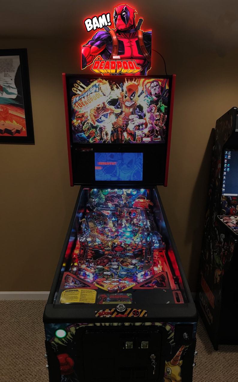 Custom Deadpool Pinball Topper LED Lightbox - Enhance Your Gaming ...