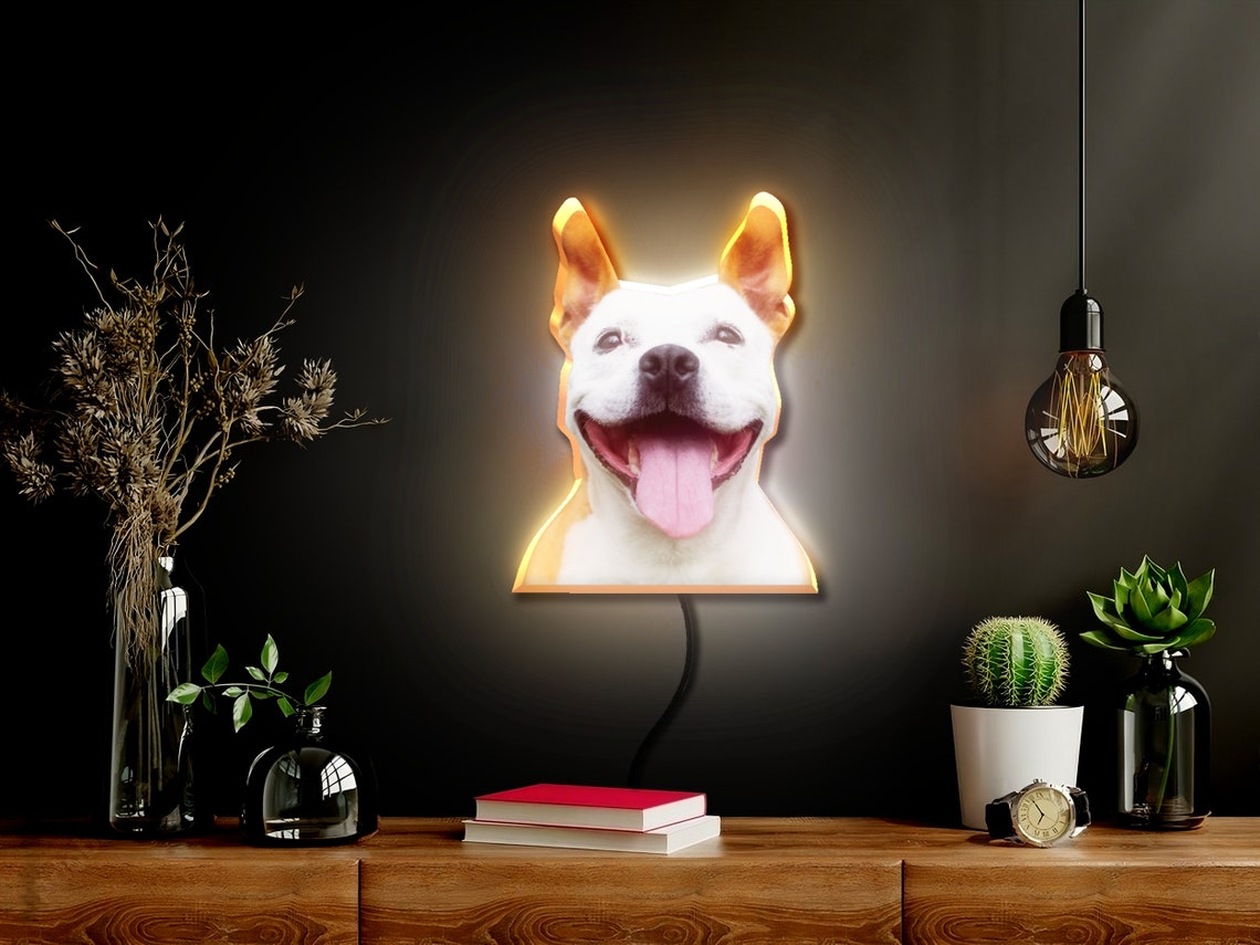 Personalized Pet 3D Printed LED Lamps Capture Your Beloved - Etsy