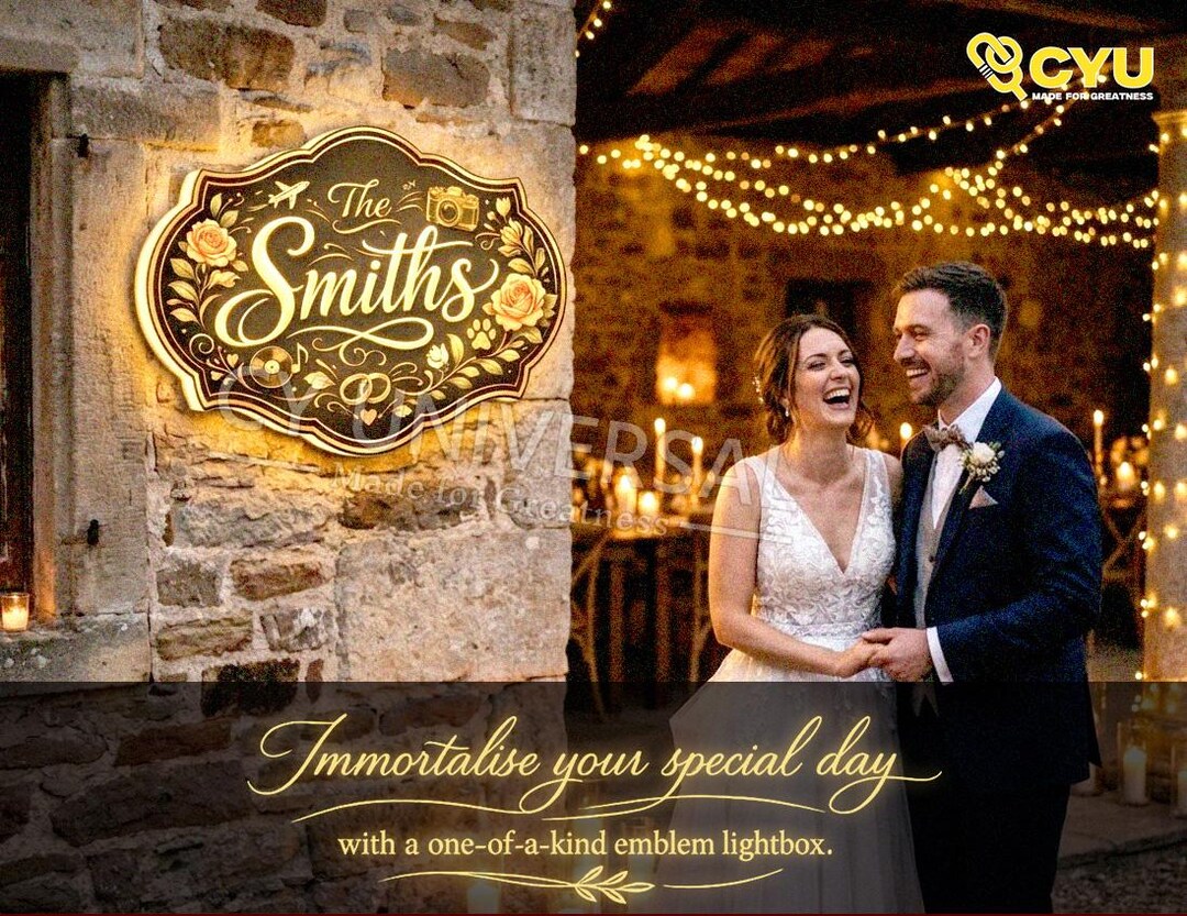 Custom Wedding Emblem | Printable Welcome Sign Design | 3D Printed ...