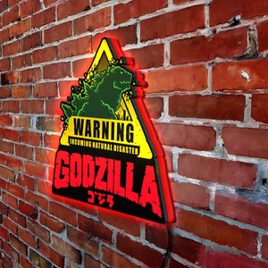 Ultra Rare Godzilla Warning Pinball Topper LED Lightbox - Limited ...