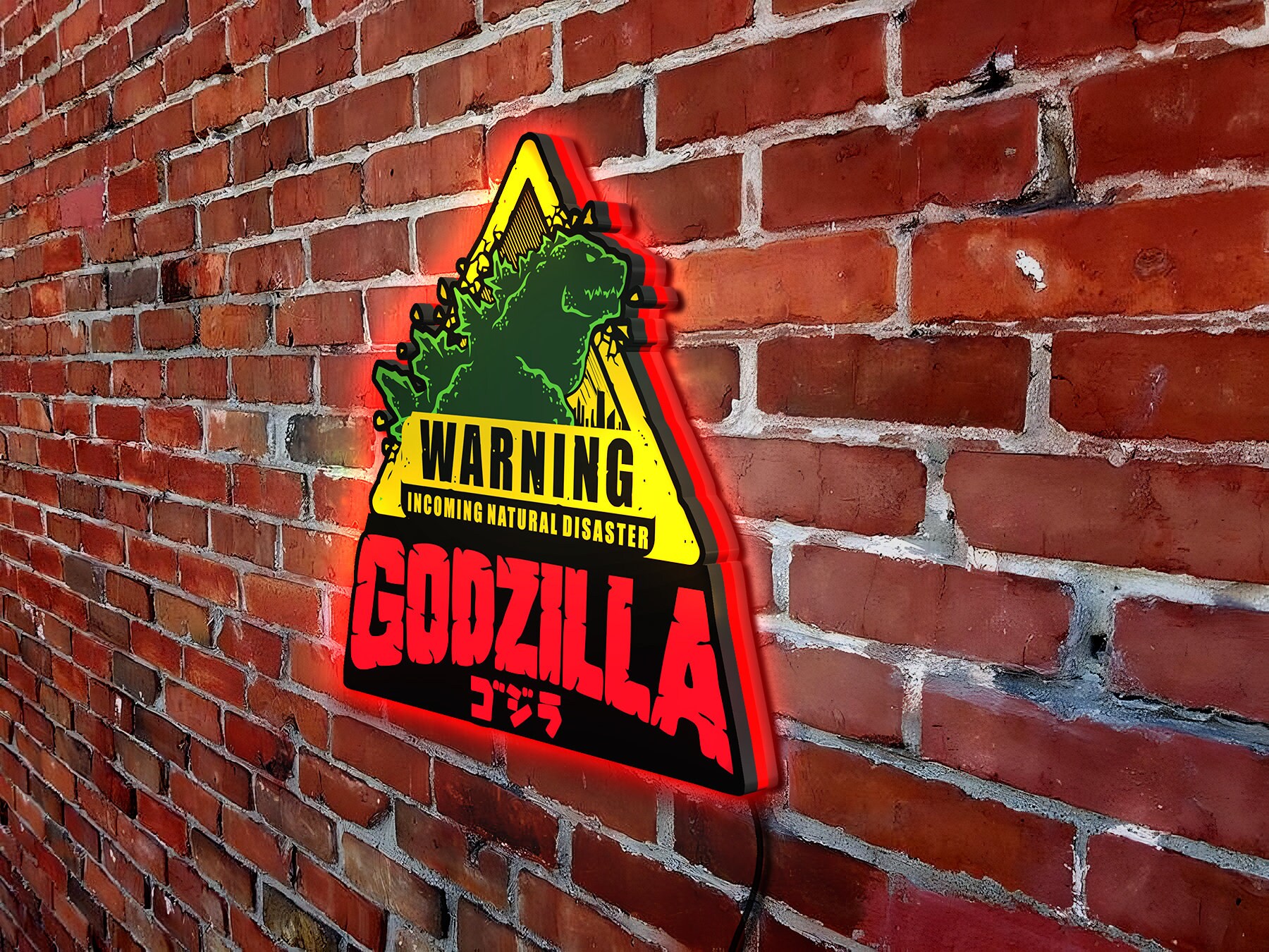 Ultra Rare Godzilla Warning Pinball Topper LED Lightbox - Limited ...