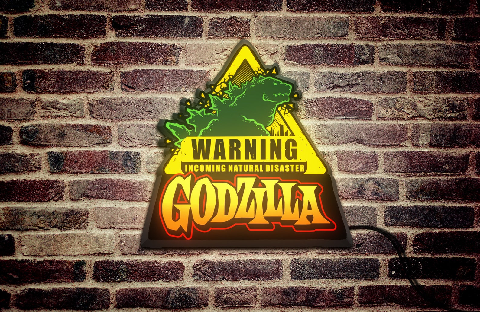Ultra Rare Godzilla Warning Pinball Topper LED Lightbox - Limited ...