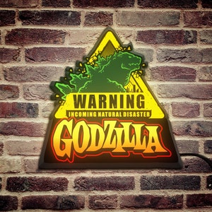 Ultra Rare Godzilla Warning Pinball Topper LED Lightbox - Limited ...