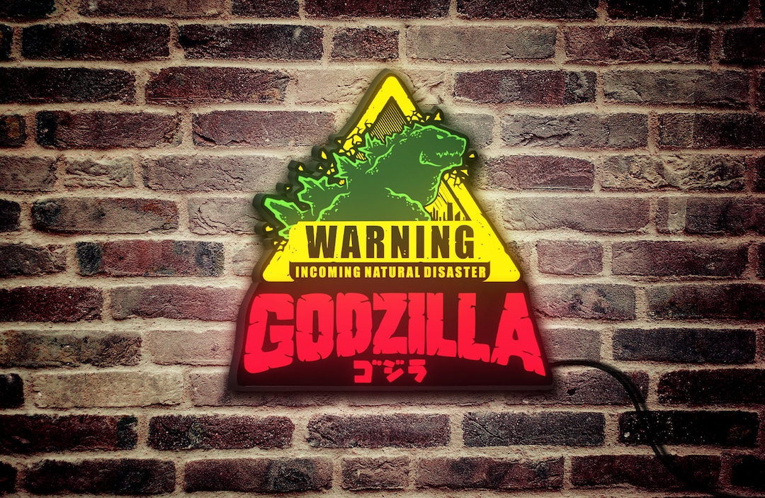 Ultra Rare Godzilla Warning Pinball Topper LED Lightbox - Limited ...
