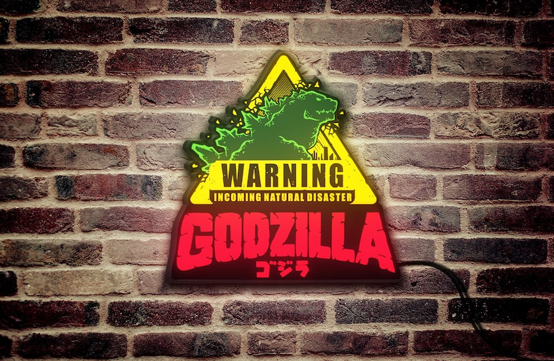 Ultra Rare Godzilla Warning Pinball Topper LED Lightbox - Limited ...