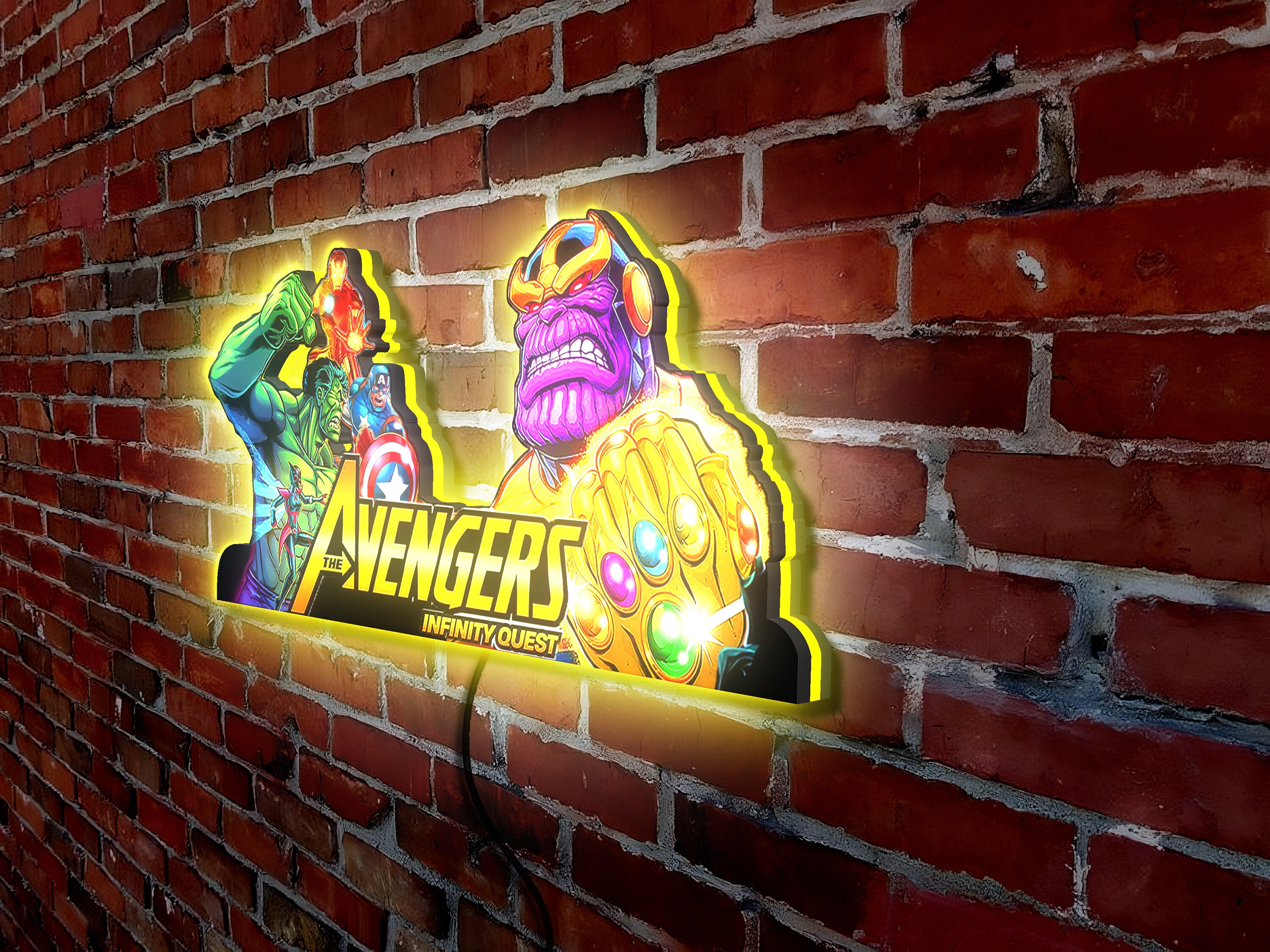 Avengers Infinity Quest Pinball Topper LED Lightbox - Eleve Su ...