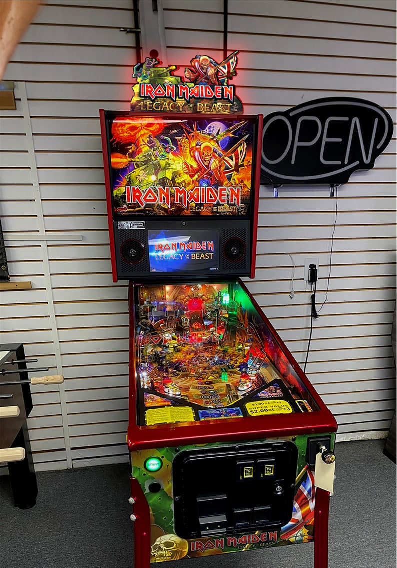 Iron Maiden Legacy of the Beast Pinball Topper LED Lightbox - ¡eleva Tu ...