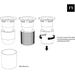 Float | Medium (6") Modern Self-watering Planter Pot With Glass Water ...