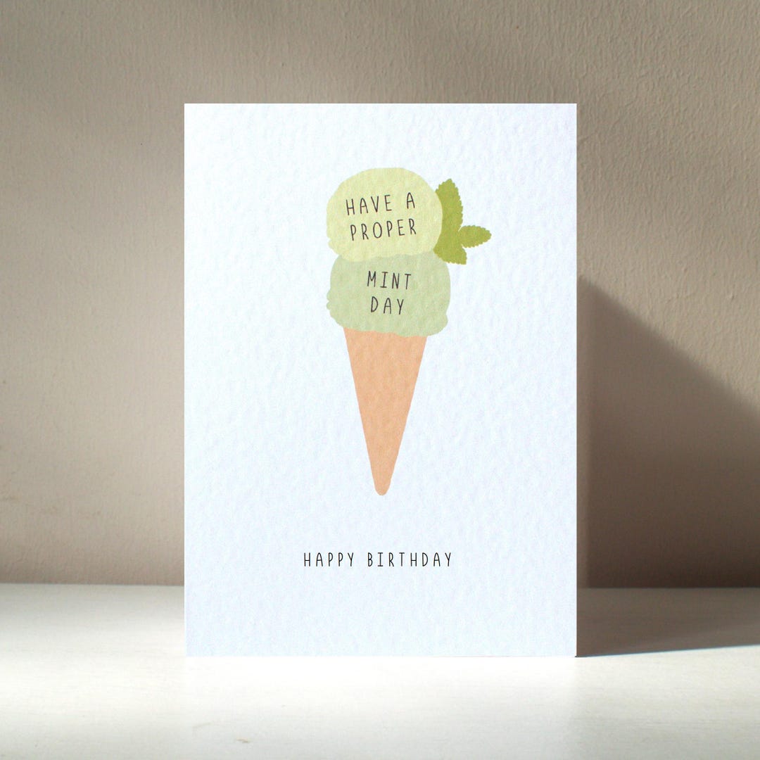 Proper Mint - A6 Ice Cream Cone Mint Chocolate Strawberry Vanilla ...