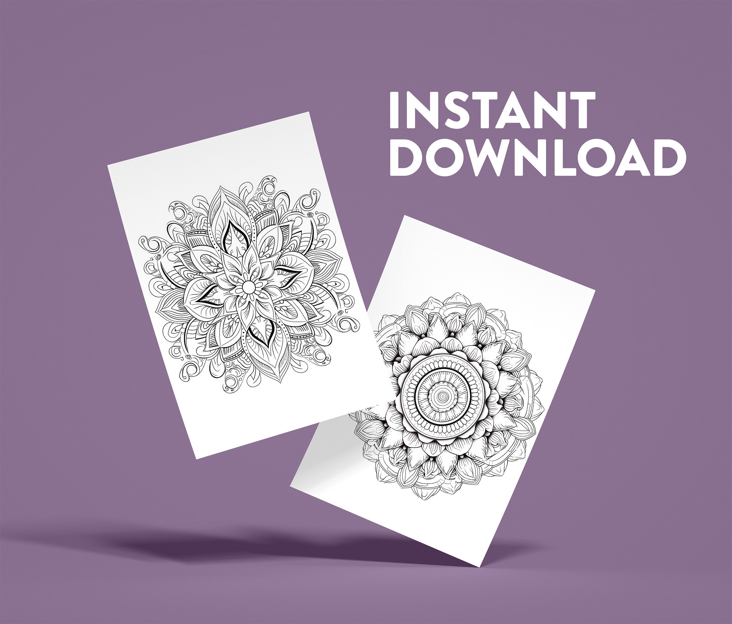 Mystic Mandala Adult Coloring Book 20 Relaxing Pages - Etsy