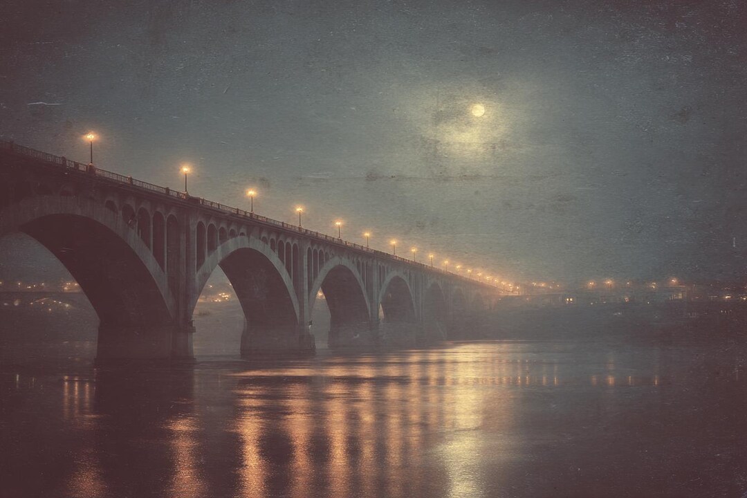Digital Printable Eads Bridge - Mississippi River Art, Vintage Wall Art ...