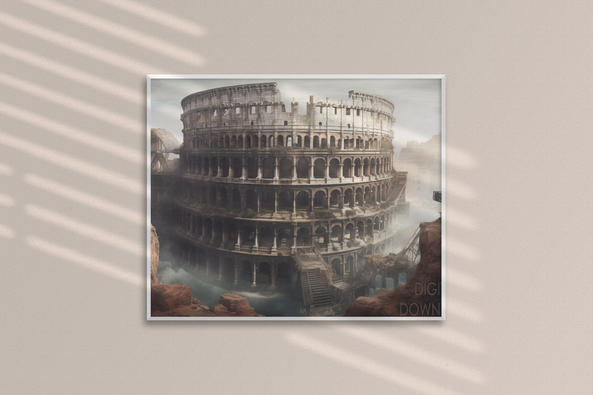 Roman Colosseum in Surrealism AI Digital Download Digital Art Art and ...