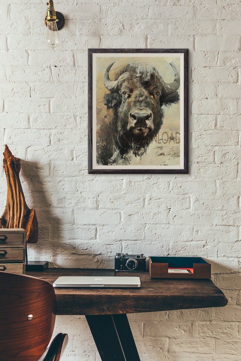 Buffalo - Printable Wall Art | Digital Wall Art | Art and Collectables ...