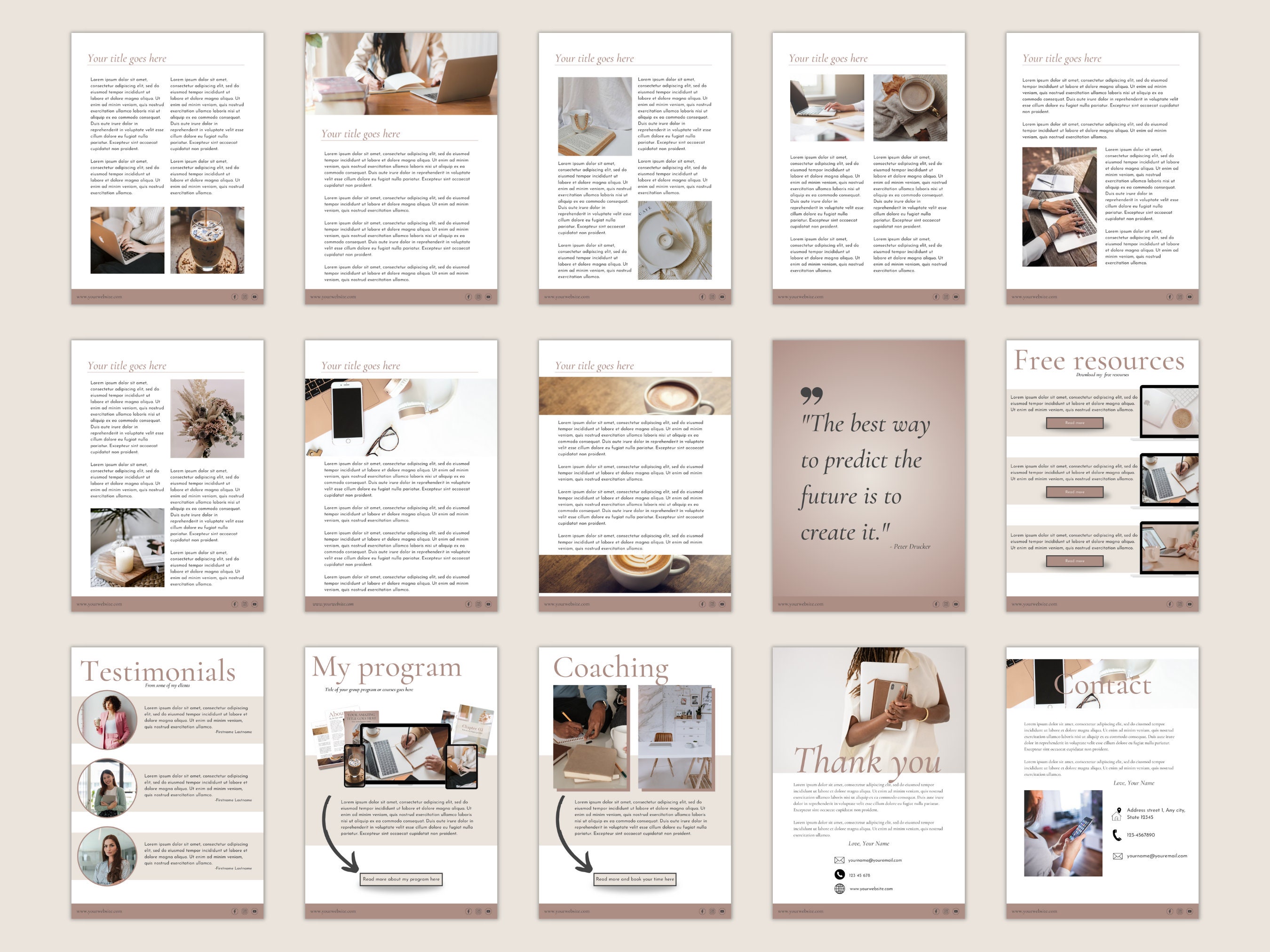 30 Page Ebook Template Canva | Editable Ebook Template | Ebook Digital ...