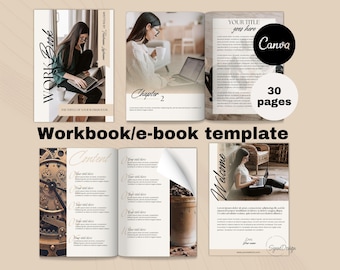30 Page Ebook Template Canva | Editable Ebook Template | Ebook Digital ...