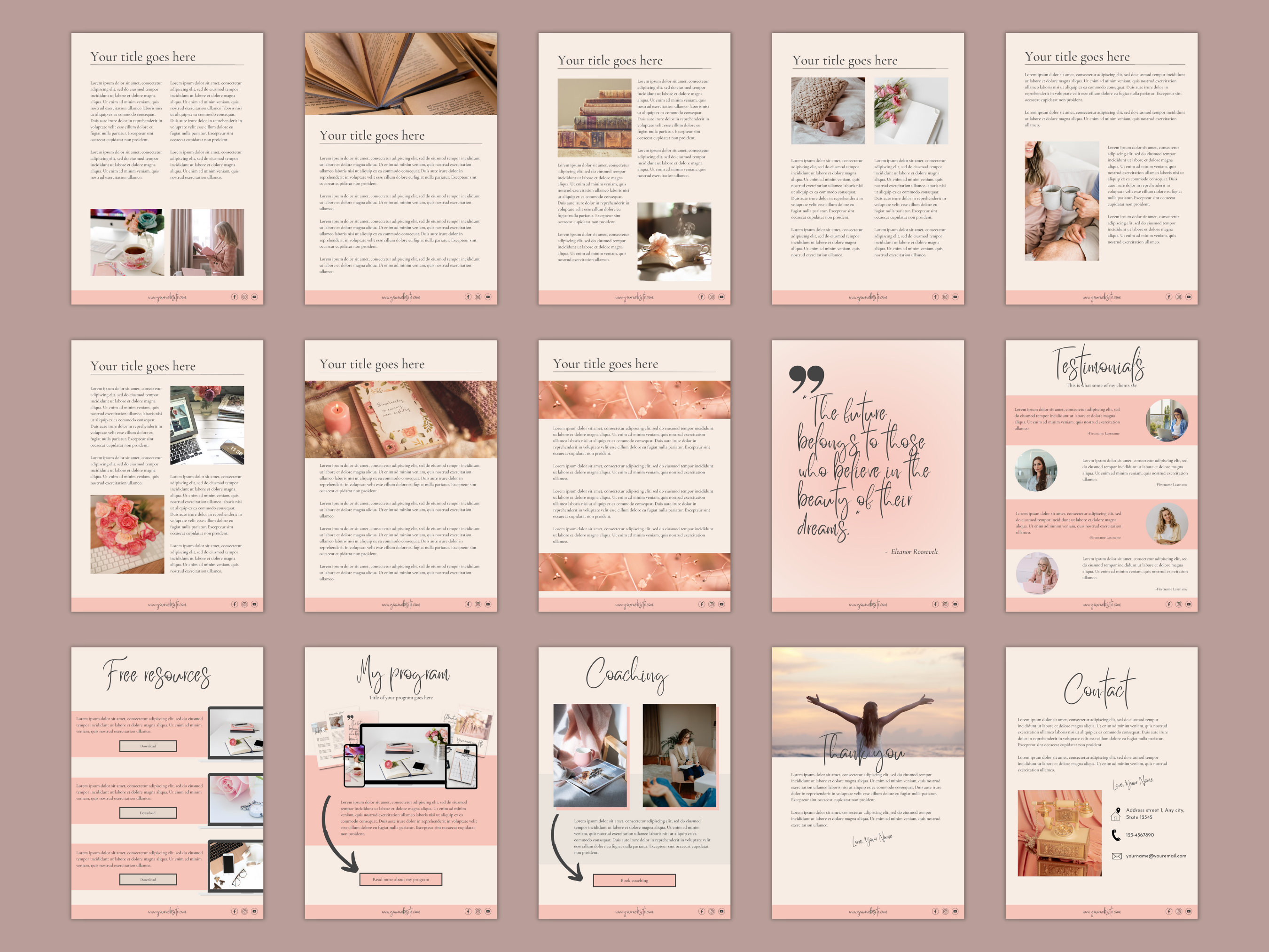 30 Page Ebook Template Canva | Editable Ebook Template | Ebook Digital ...