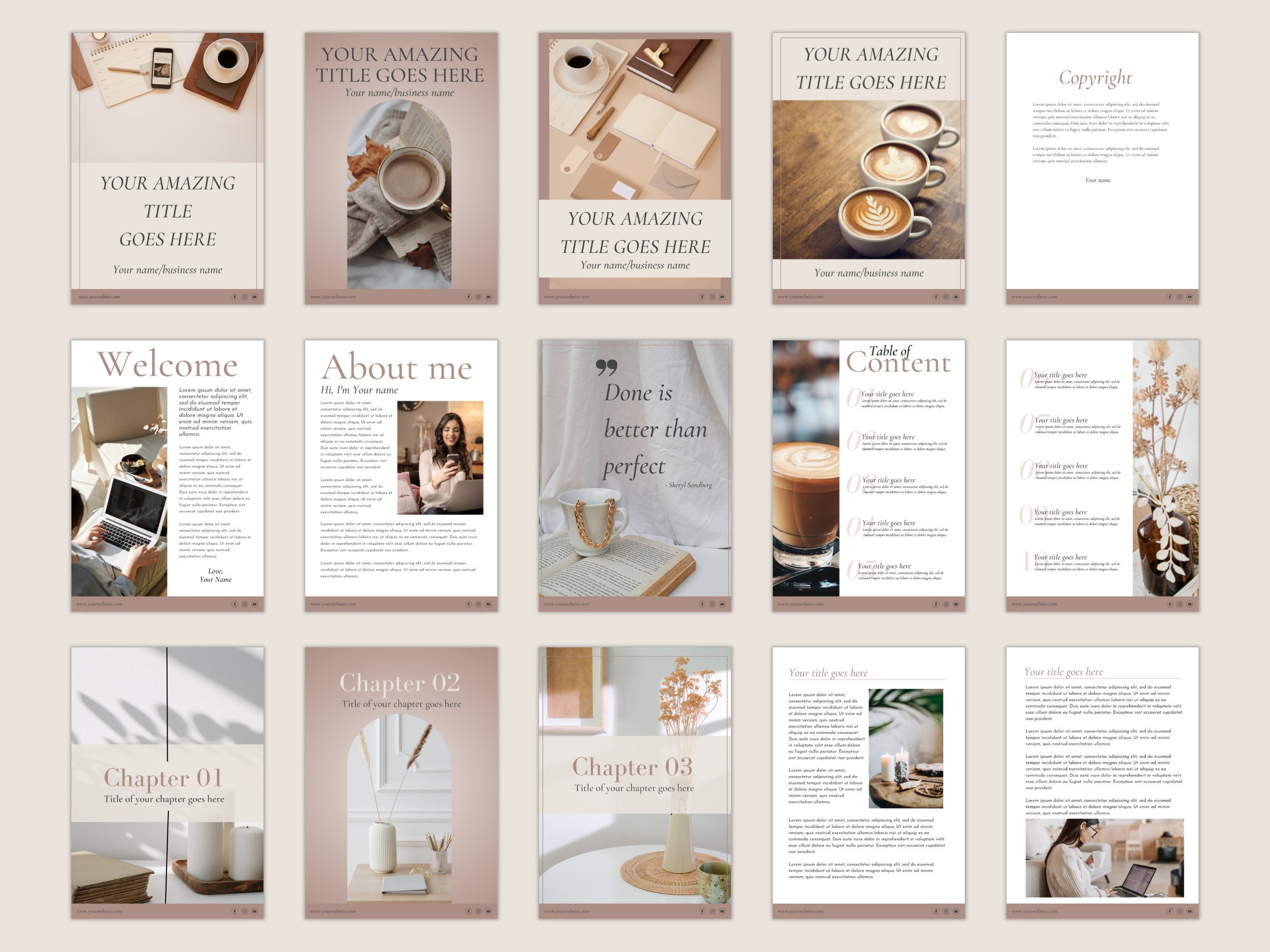 30 Page Ebook Template Canva | Editable Ebook Template | Ebook Digital ...