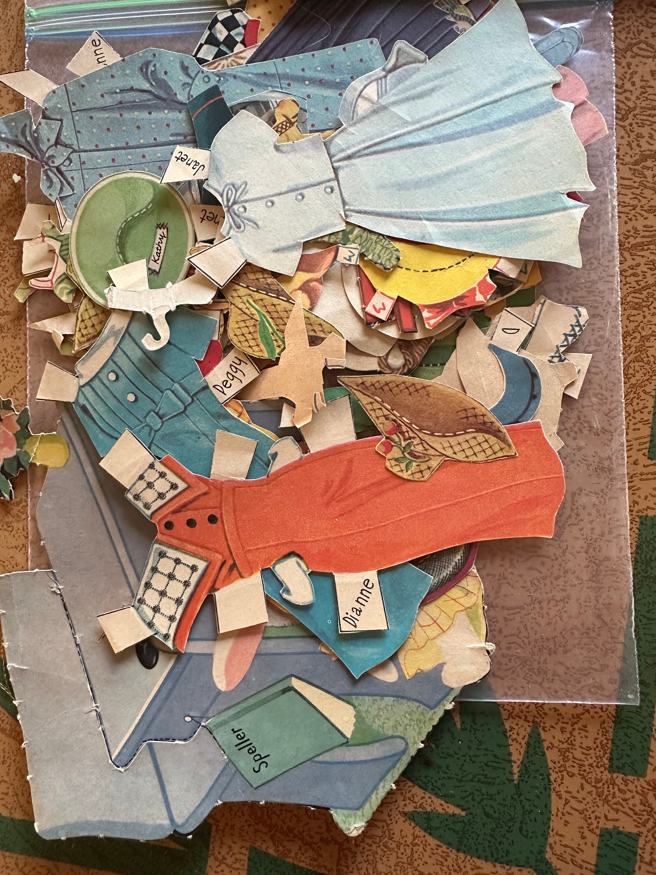 Lot of Vintage Paper Paper Dolls, Letters, Stamps, Playing Cards and ...