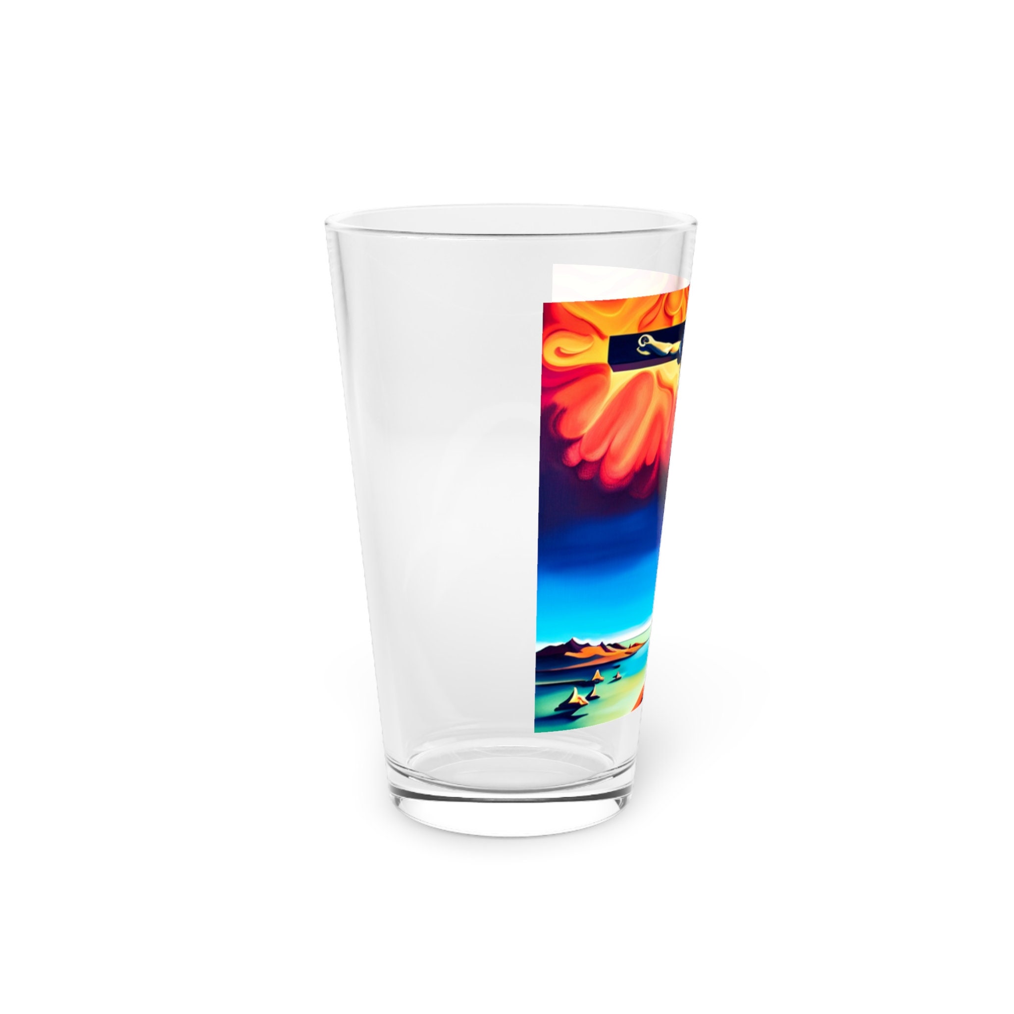 Christ on the Cross salvador Dali Design Pint Glass, 16oz - Etsy