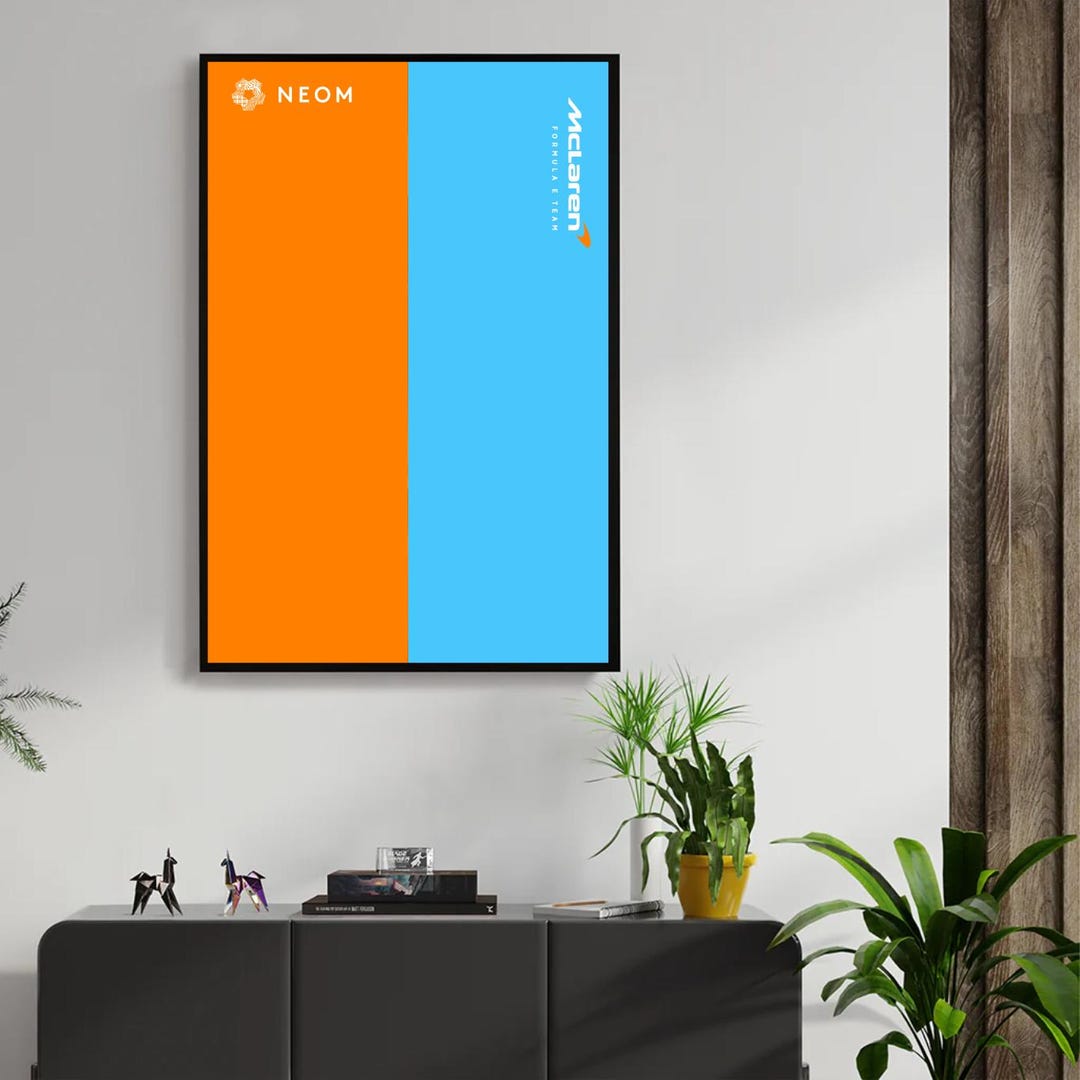 Mclaren NEOM Digital Artwork for Wall Poster, Technic 42169 Compatible ...