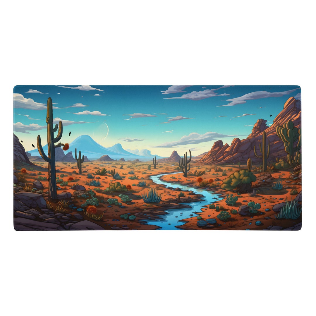 Desert Landscape Print Custom Large Extended Gaming Mouse Pad - Etsy