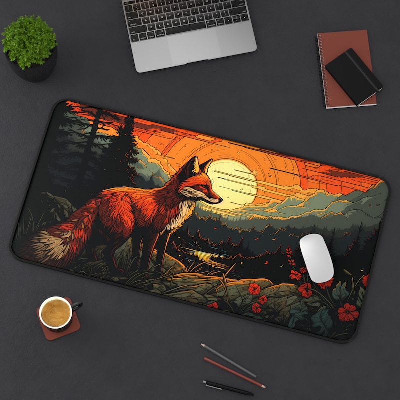 Fox Mouse Pad - Etsy