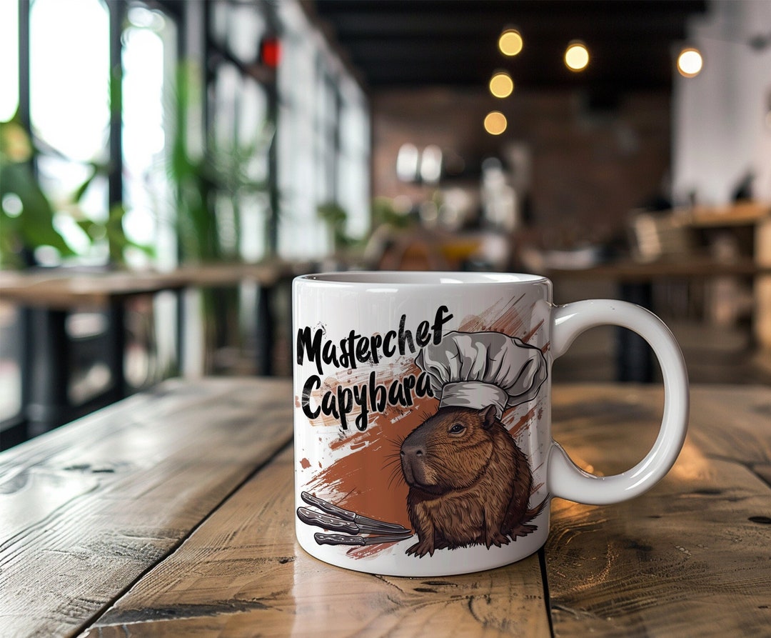 Capybara Mug, Masterchef Capybara Coffee Cup, Capybara Gift for ...