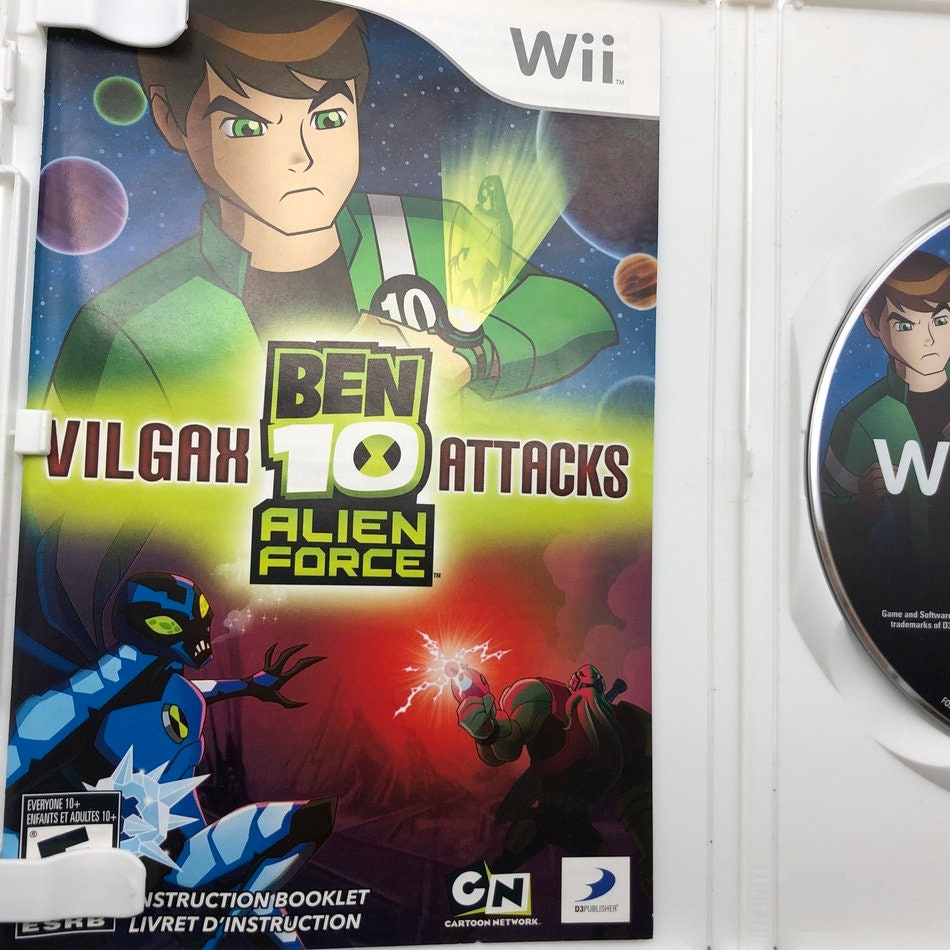 Ben 10: Alien Force Vilgax Attacks nintendo Wii, 2009 Complete W ...
