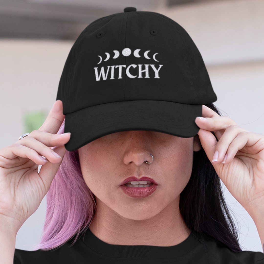 Witchy Moon Cap, Lunar Hat, Witch Hat, Pagan Hat, Celestial Hat, Moon ...
