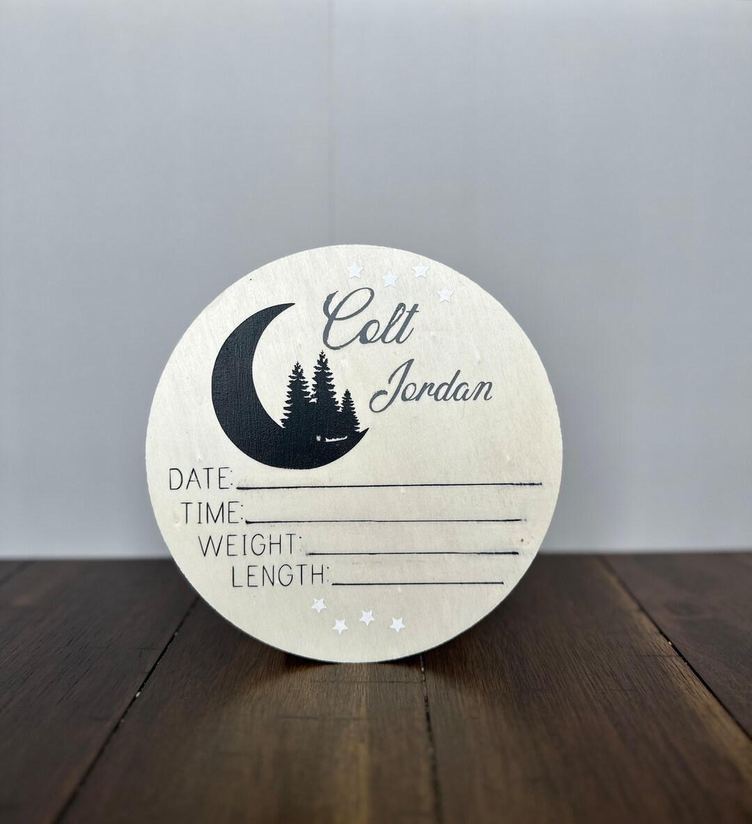 Birth Plaque - Etsy
