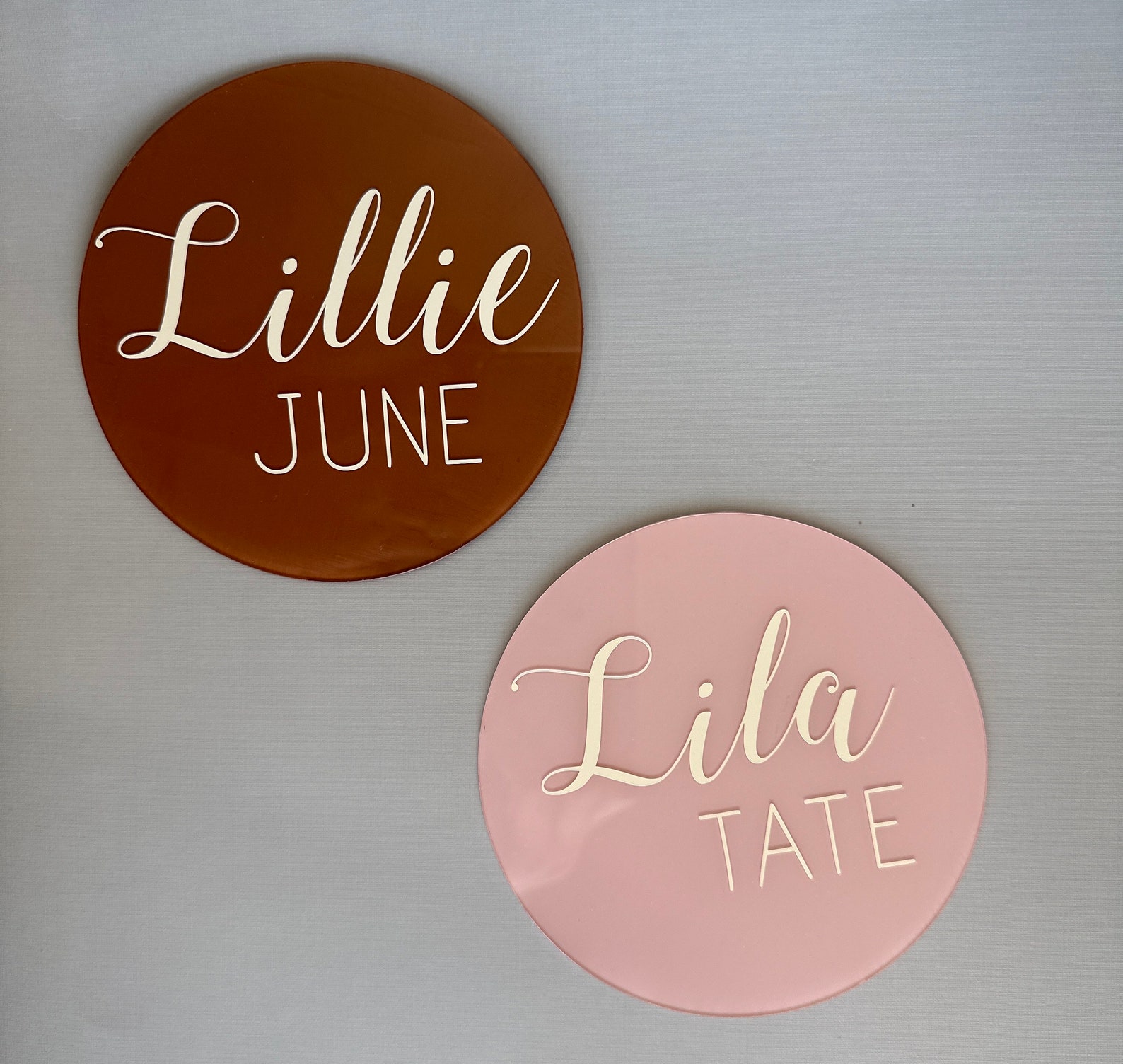 Acrylic Baby Name Plaque NAME ONLY - Etsy