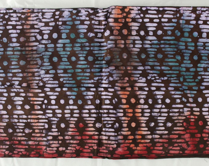 Tie and Dye Indigo-dyed Kampala Batik Wax Fabric | Handmade African ...