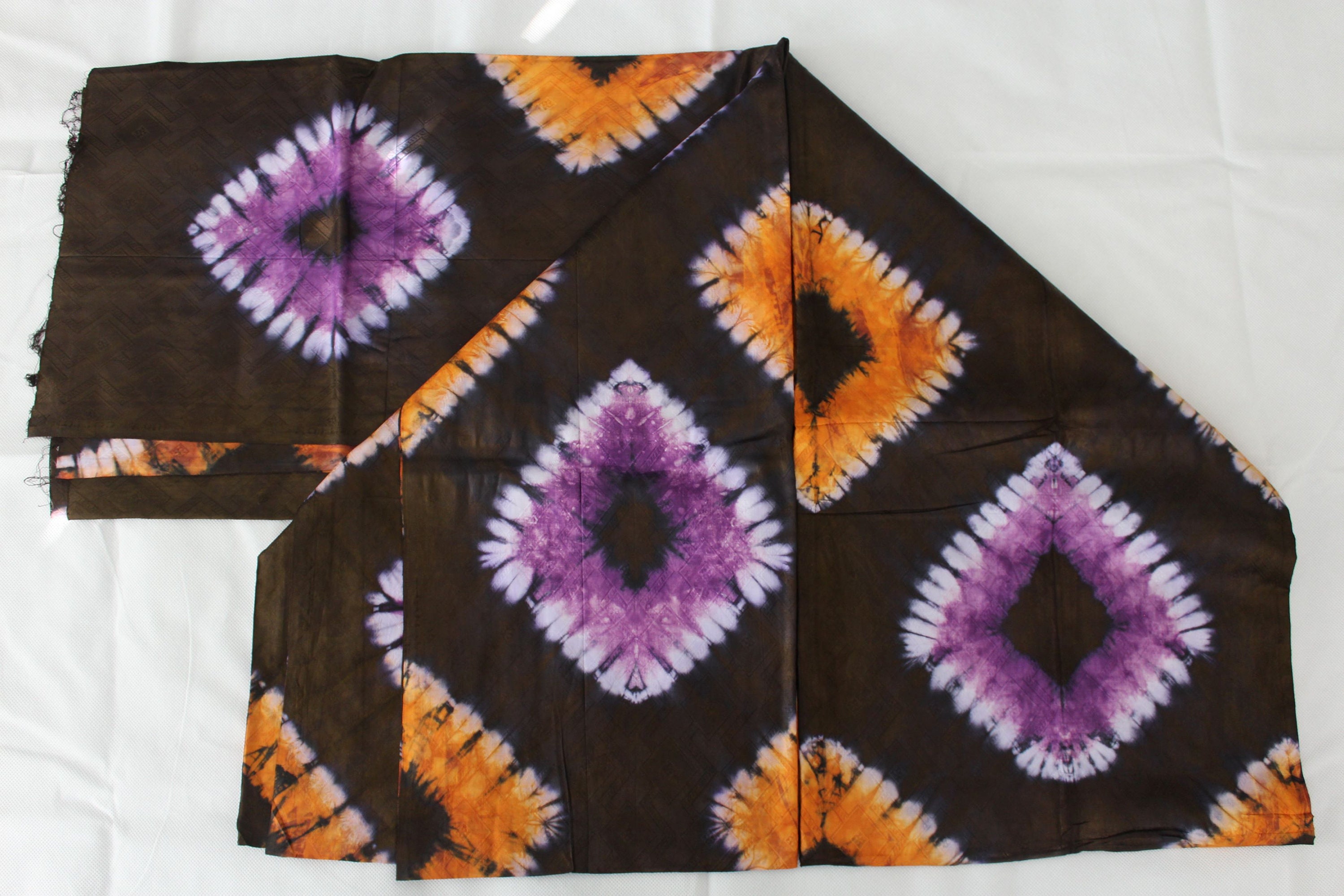Tie and Dye Indigo-dyed Kampala Batik Fabric Handmade African ...