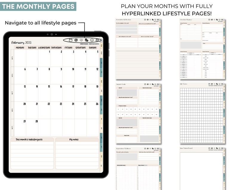 Remarkable 2 Template 2023 2024 2025 Planner Hyperlinked Journal PDF ... Remarkable 2 Template 2023 2024 2025 Planner Hyperlinked Journal PDF ...